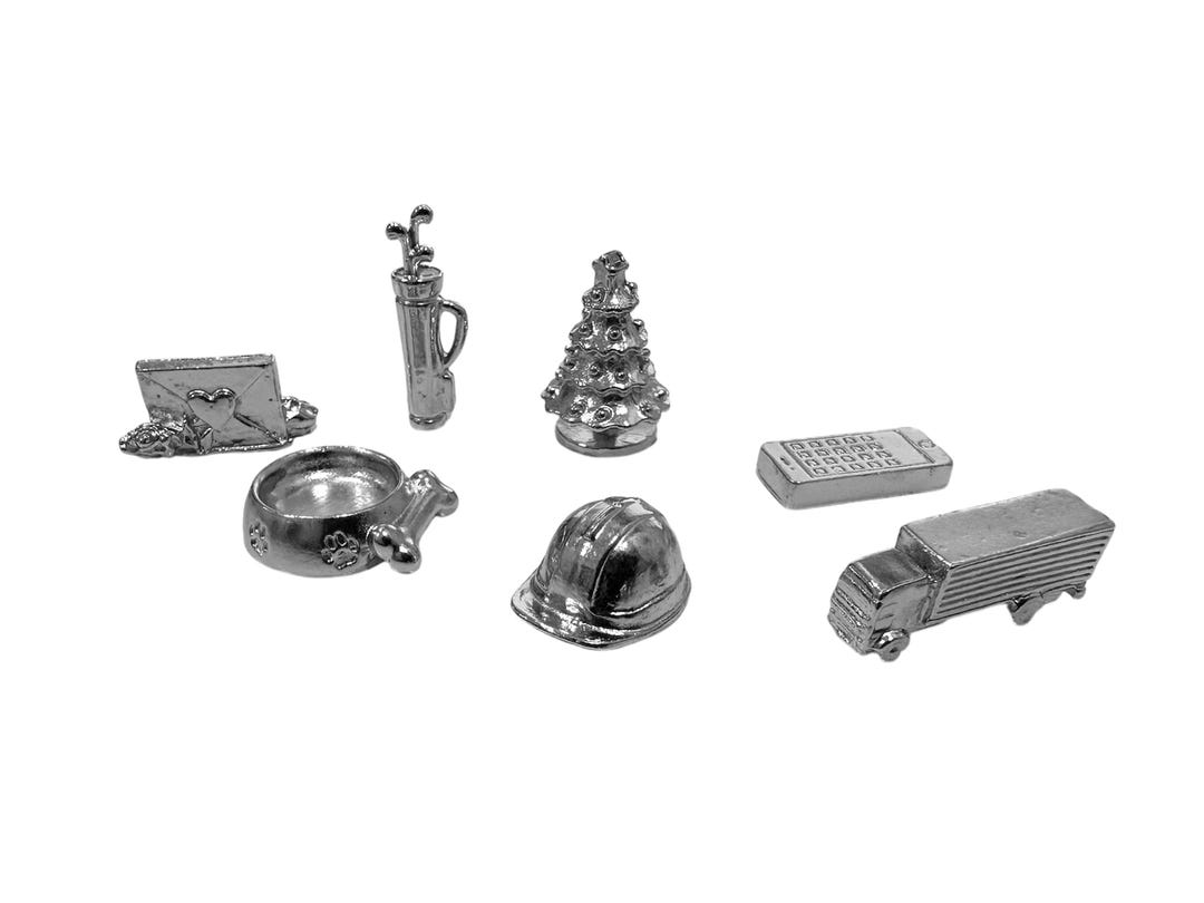 Metal Board Game Tokens: Custom Opoly Pawns, Gamer Gift - Etsy