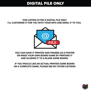 Customopoly Game BOARD FILE: Customized Digital Download Personalized ...