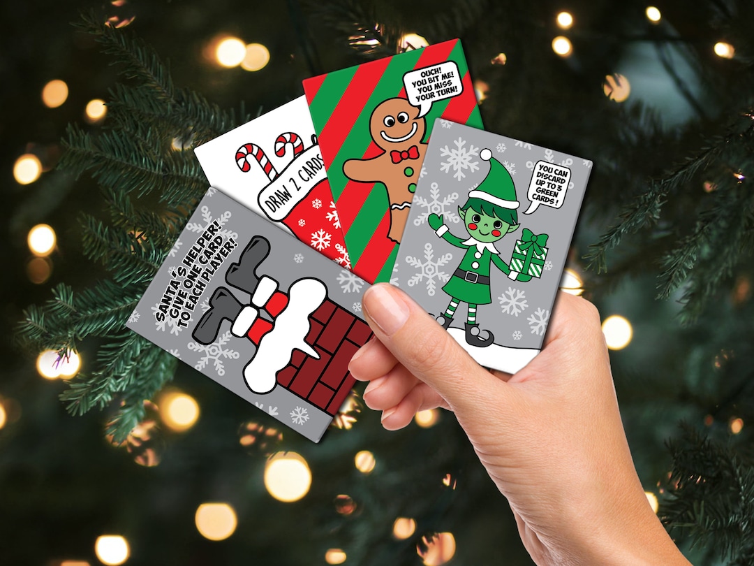 The Christmas Card Game-christmas Themed Card Game - Etsy