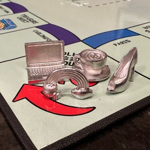 Metal Board Game Tokens-customopoly Pawns Game Pieces-gamer Gift - Etsy