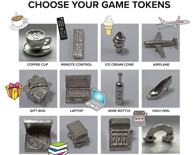 Monopoly Game Pieces / 10 Vintage Monopoly Game Tokens for Crafts ...