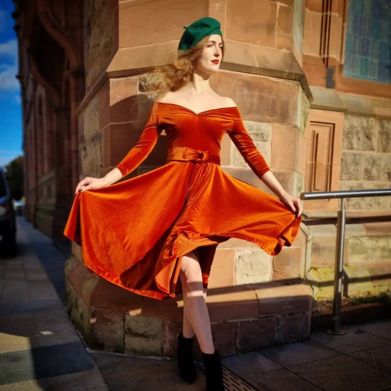 Rust Orange Dress - Etsy