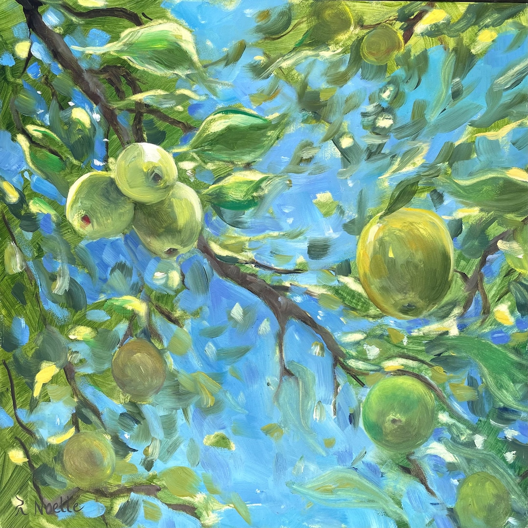 Idyllwild Apple Tree Original Oil Painting - Etsy