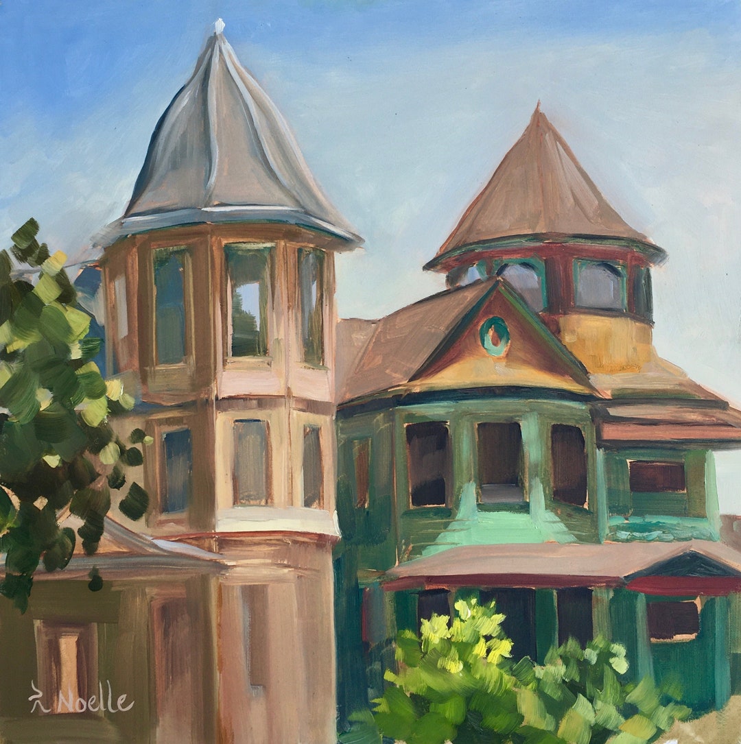 Redlands Historical Homes Original Oil Painting - Etsy