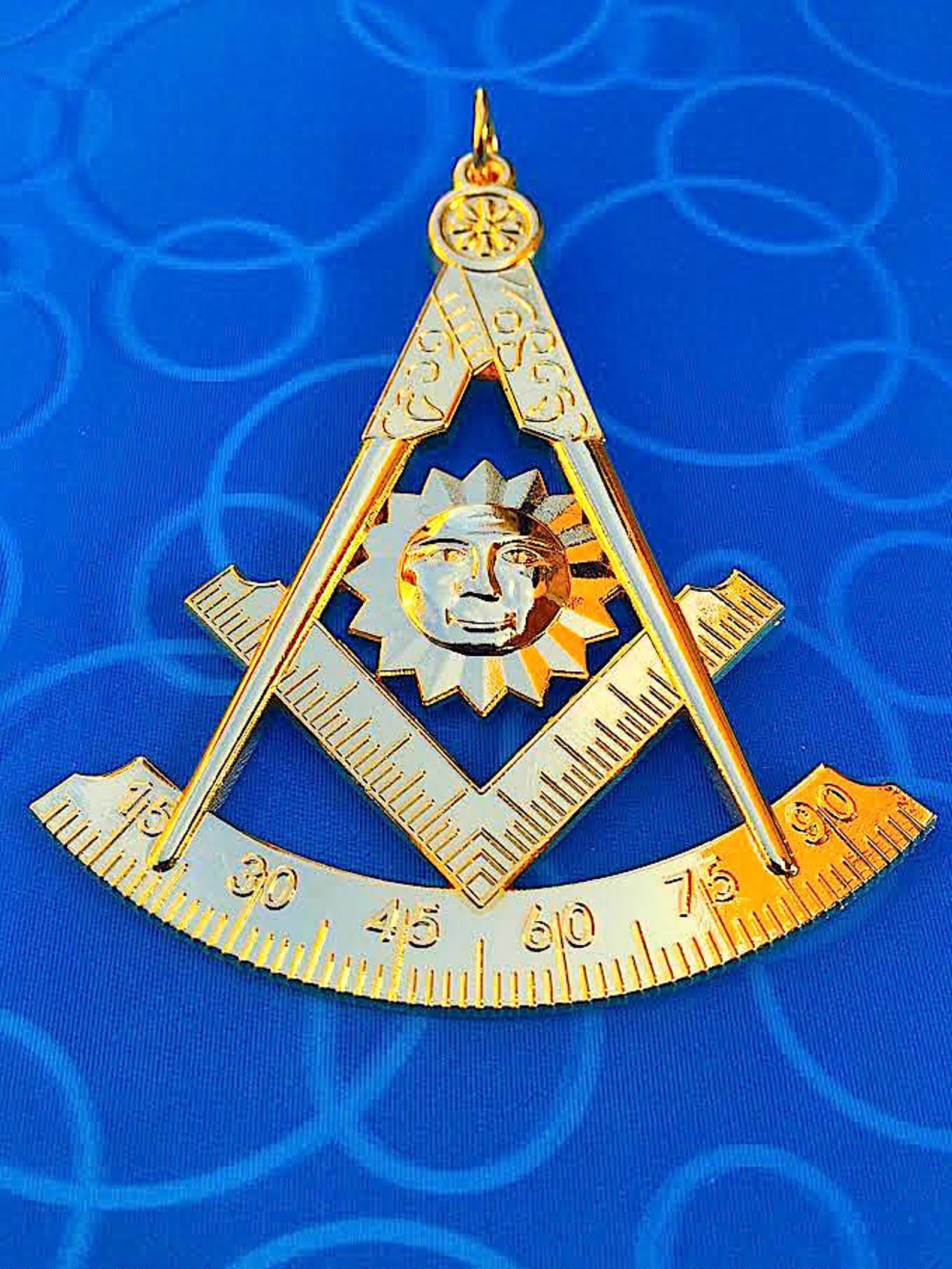 Masonic Past Master by NMS Chain Collar Pendent Jewel Golden - Etsy