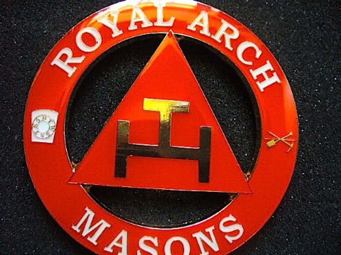 York Rite Masonic Royal Arch Mason Heavy Alloy Car Emblem - Etsy