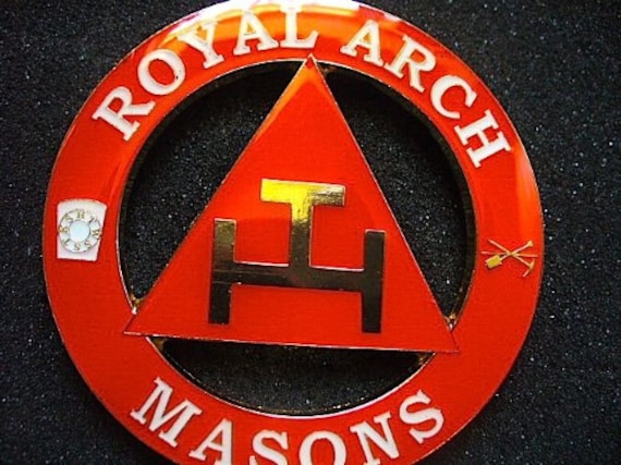York Rite Masonic Royal Arch Mason Heavy Alloy Car Emblem | Etsy