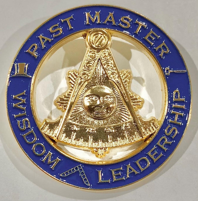 Masonic Past Master Large Lapel Pin 1.25 Inches for Blue Lodge Member ...