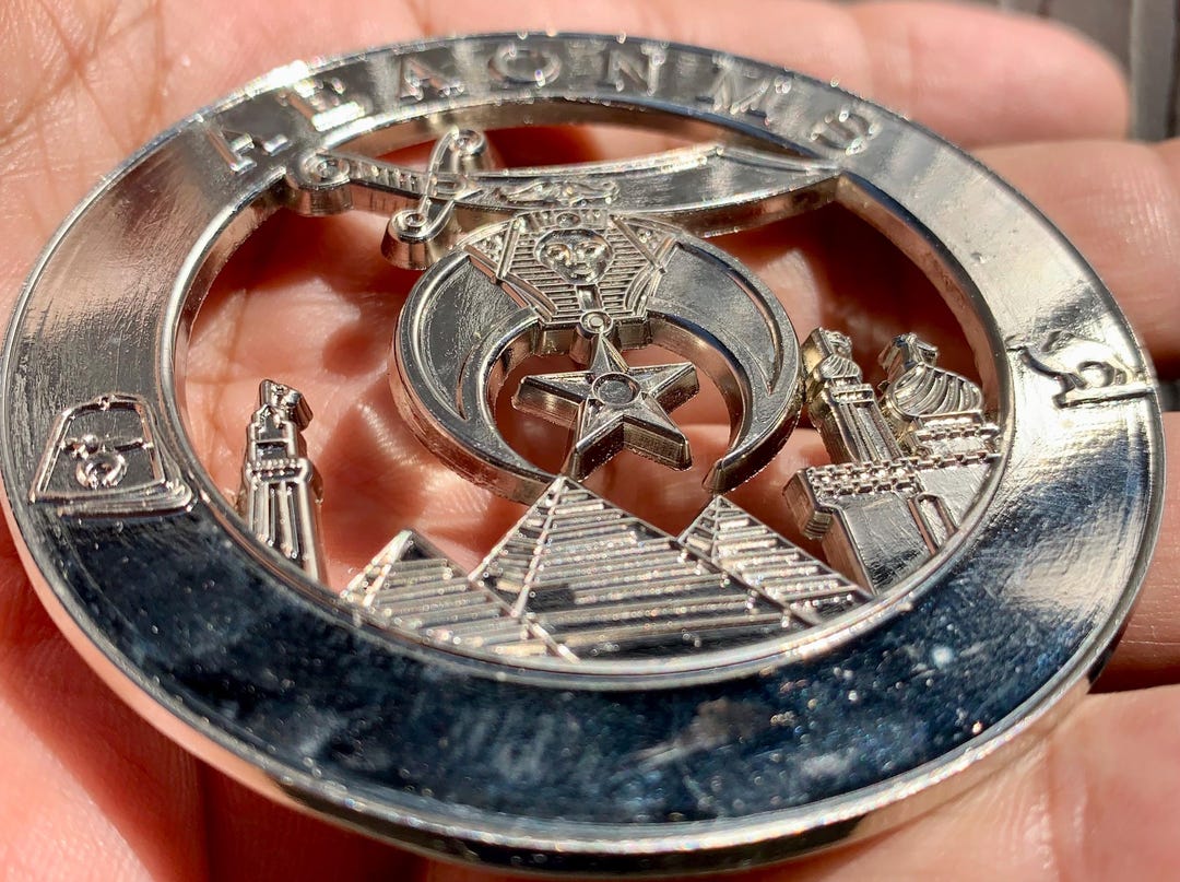 PHA Chrome Masonic Shriners AEAONMS Auto Car Truck Emblem - Etsy