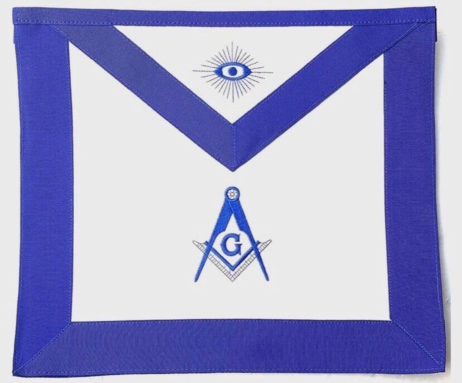Masonic Master Mason Blue Lodge Apron 16x14 Inches Machine Embroidered ...