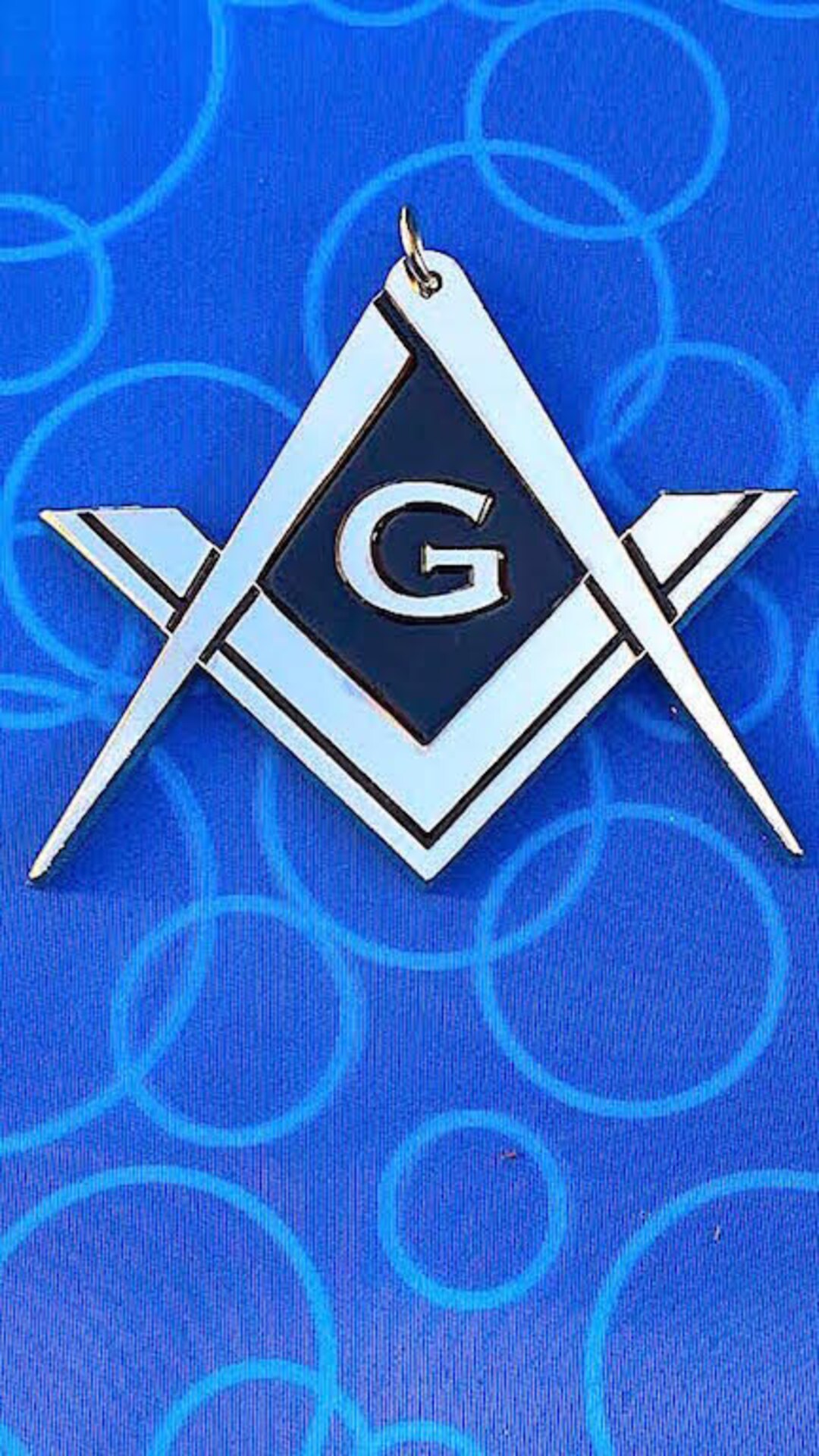 Masonic Master Mason Chain Collar Large Pendent Jewel Silver Finished ...