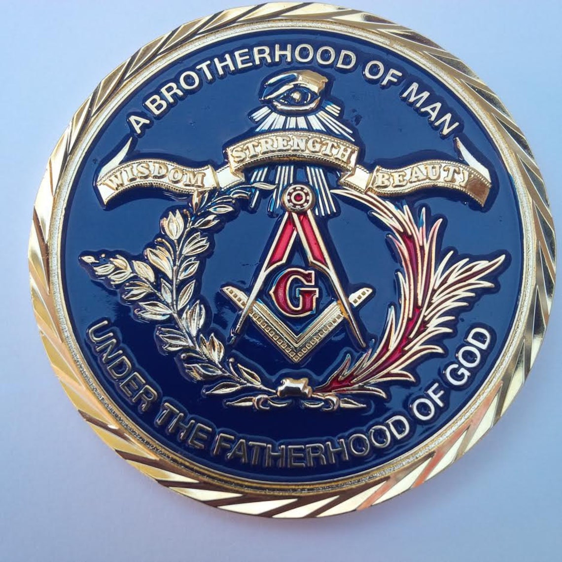 Masonic A Brotherhood of Man Under the Fatherhood of God Commemorative ...
