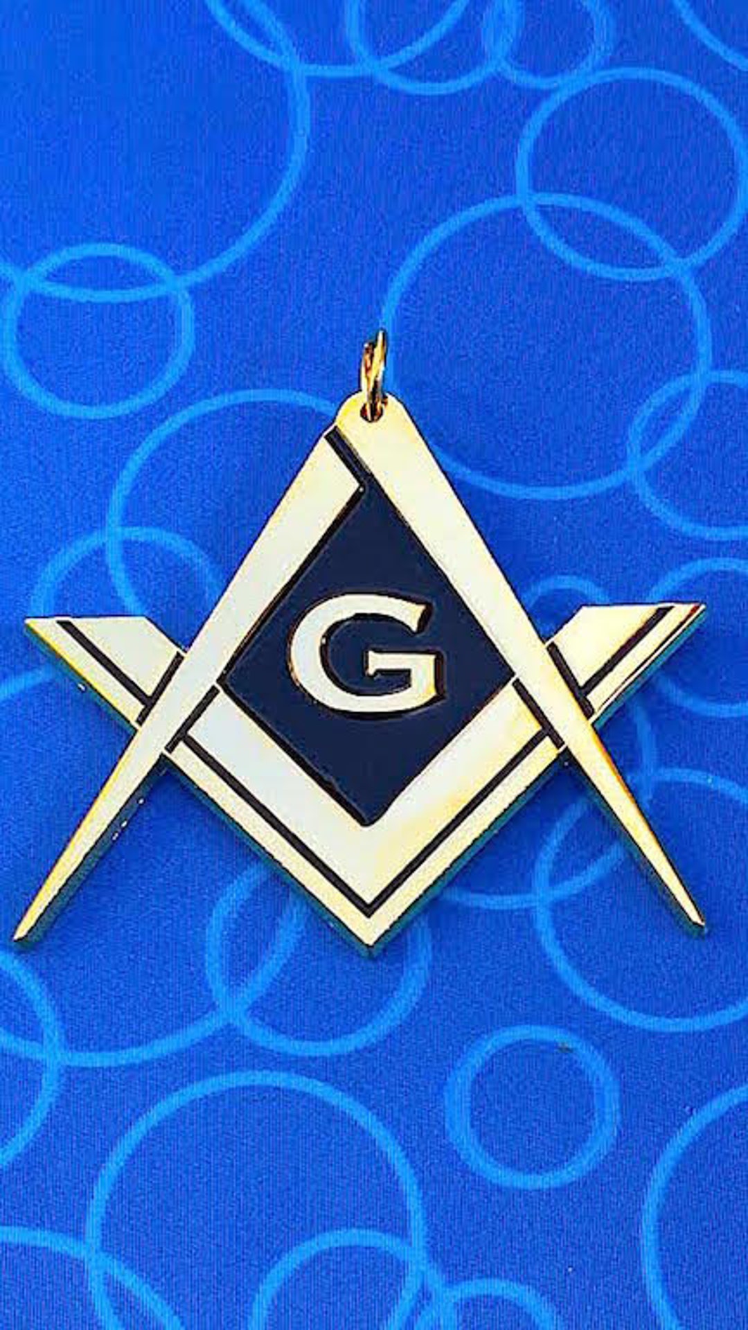 Masonic Master Mason Chain Collar Large Pendent Jewel Golden Finished ...
