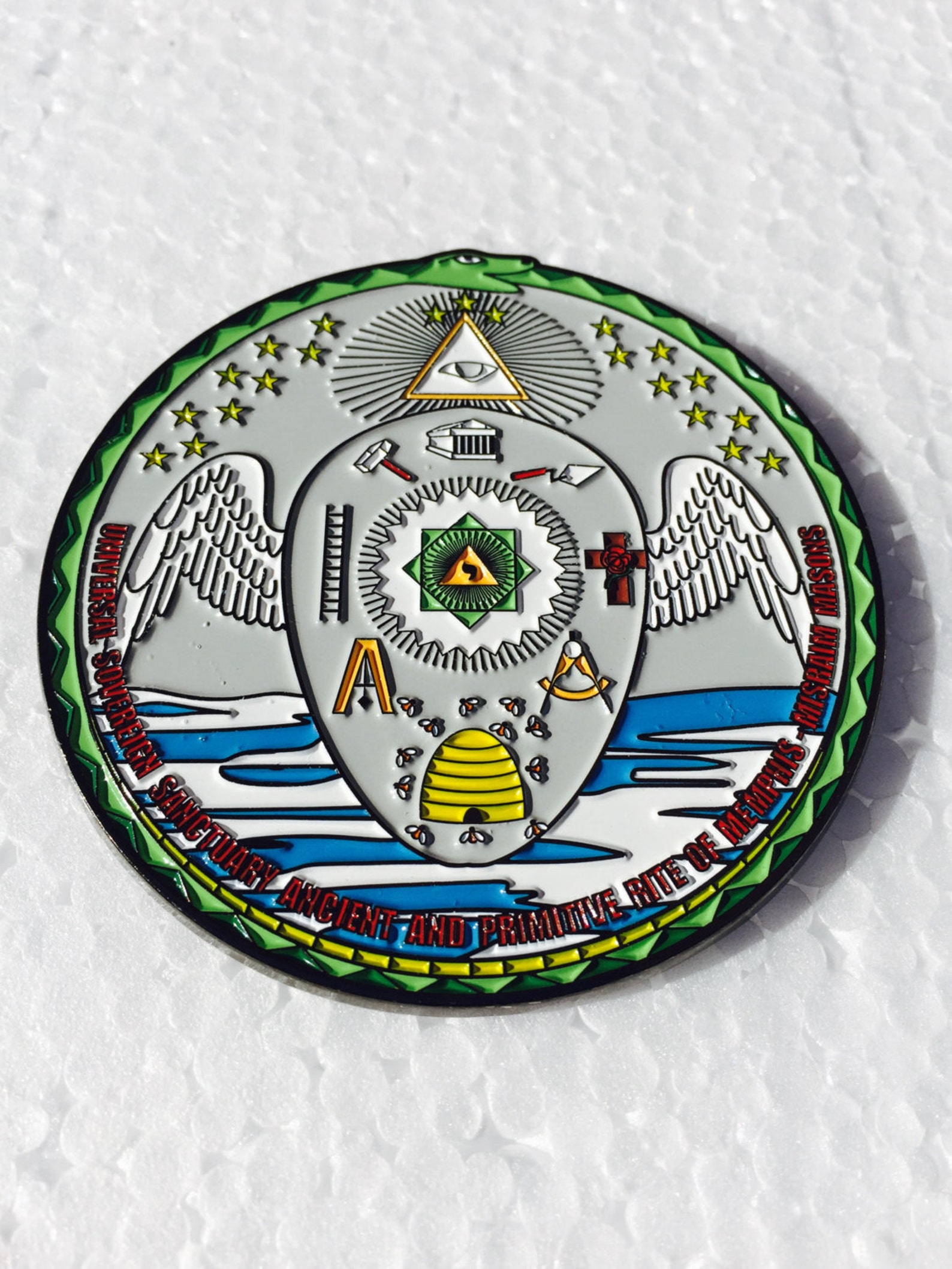 Masonic Memphis Misraim Primitive Rite Masons Car Emblem - Etsy