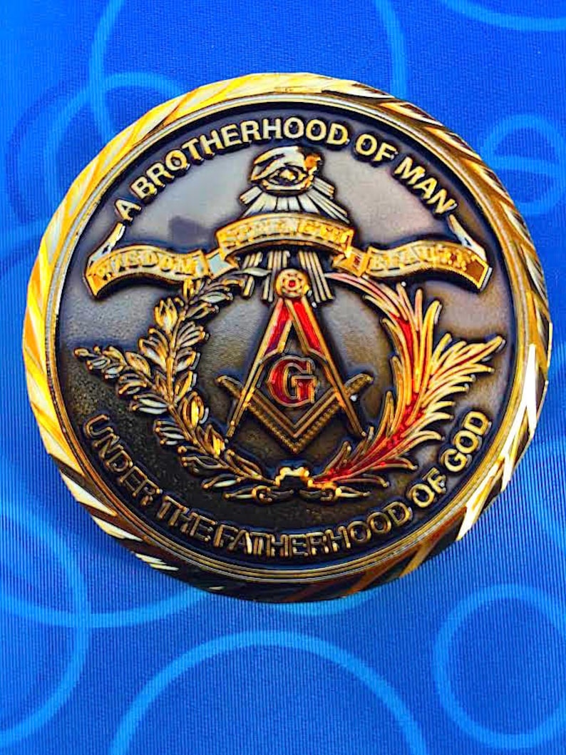 Masonic Commemorative Master Mason Two Sided Coin Size 2 Inches - Etsy