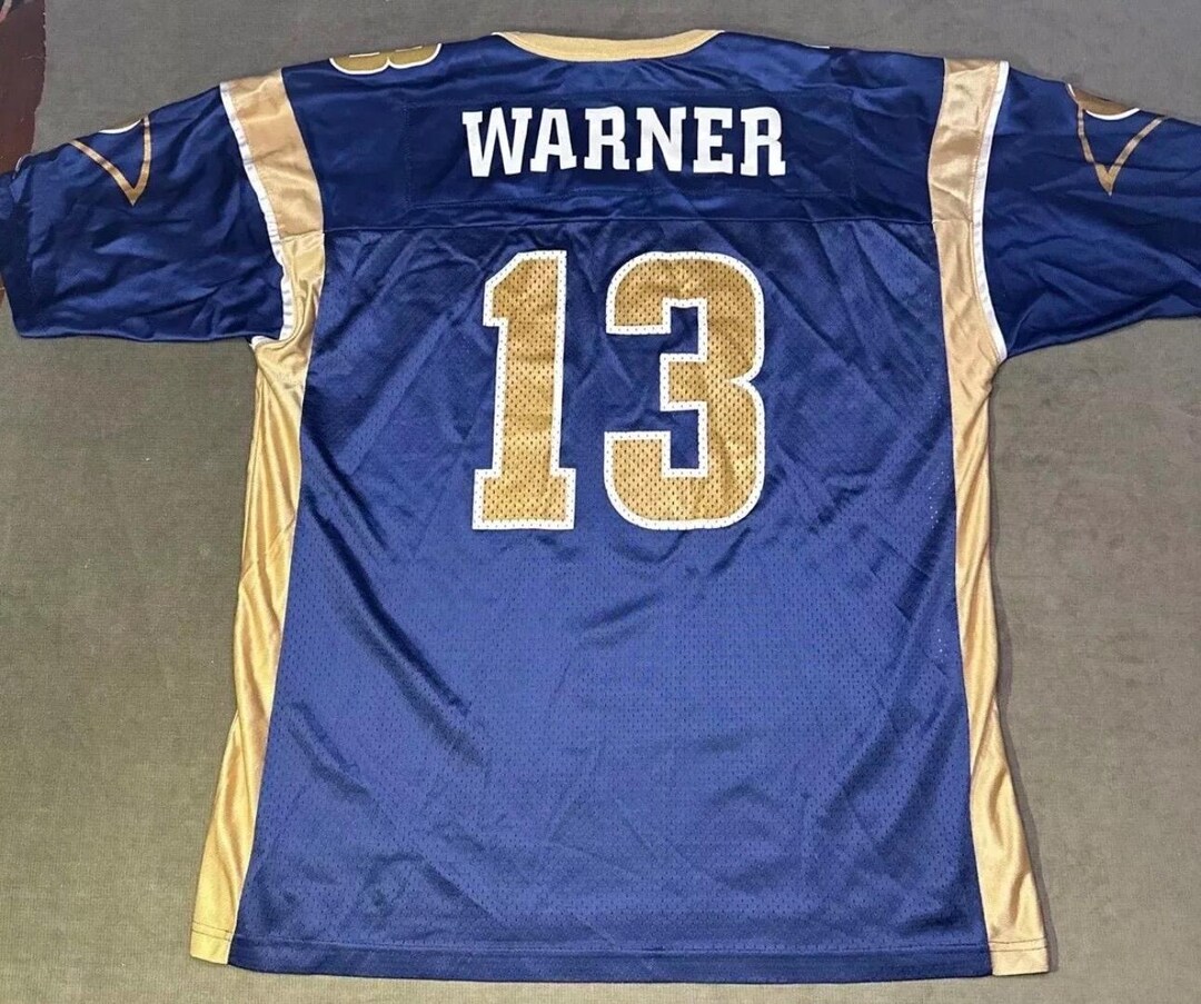 Vintage St Louis Rams Jersey Mens Size 44 Kurt Warner 13 Champion NFL ...