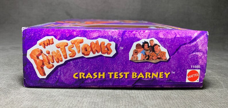1993 Mattel the Flintstones Crash Test Barney Action Figure New in Box ...
