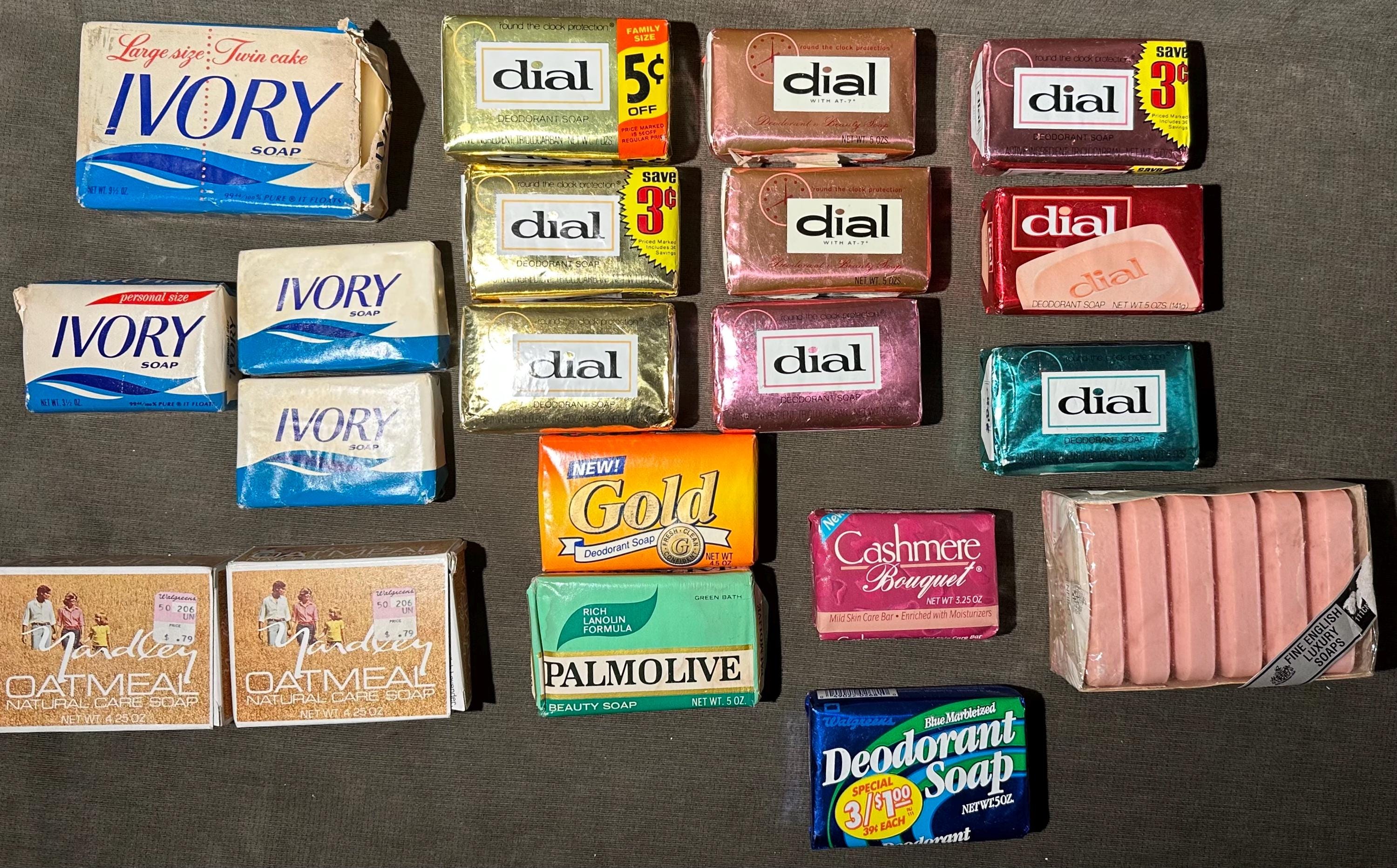 Vintage Soap Bars Ivory Cashmere Bouquet Dial Palmolive Yardley ...
