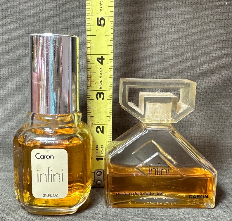 2 Rare Vintage Caron Infini Eau De Cologne Splash + Infini De Caron ...