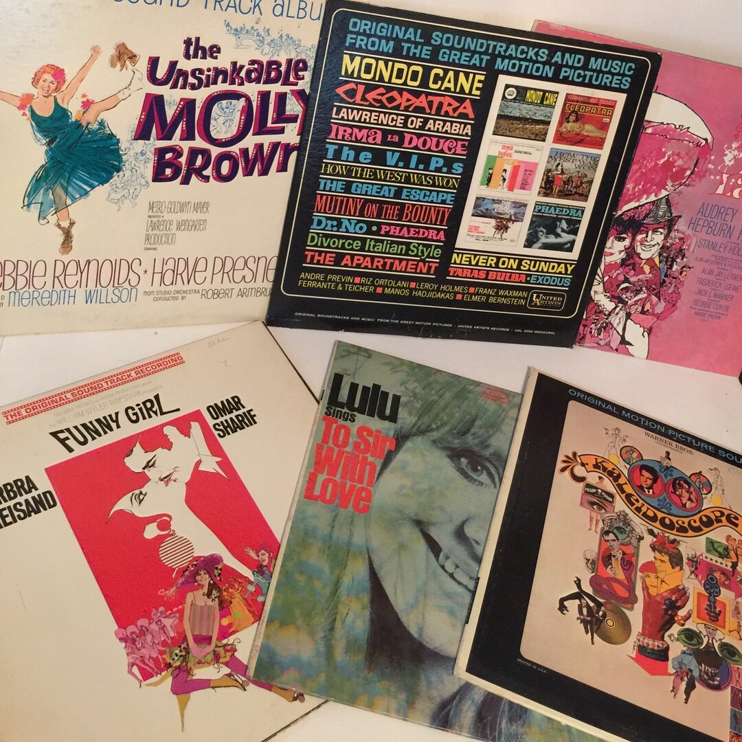 Vintage Record Vinyl Albums Movies Funny Girl My Fair Lady the ...