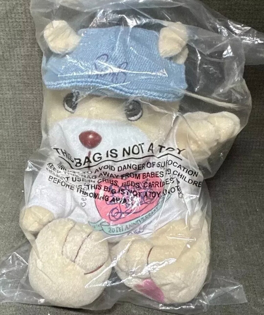 Rare Precious Moments 20th Anniversary Limited Edition Plush Baby Bear ...