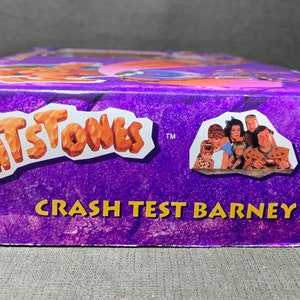 1993 Mattel the Flintstones Crash Test Barney Action Figure New in Box ...