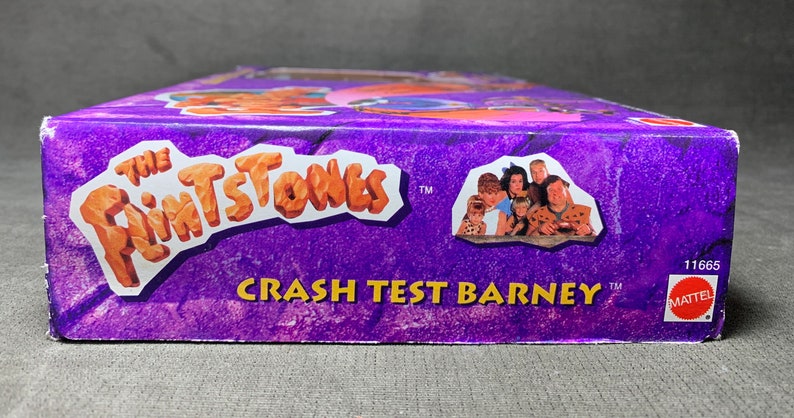 1993 Mattel the Flintstones Crash Test Barney Action Figure New in Box ...