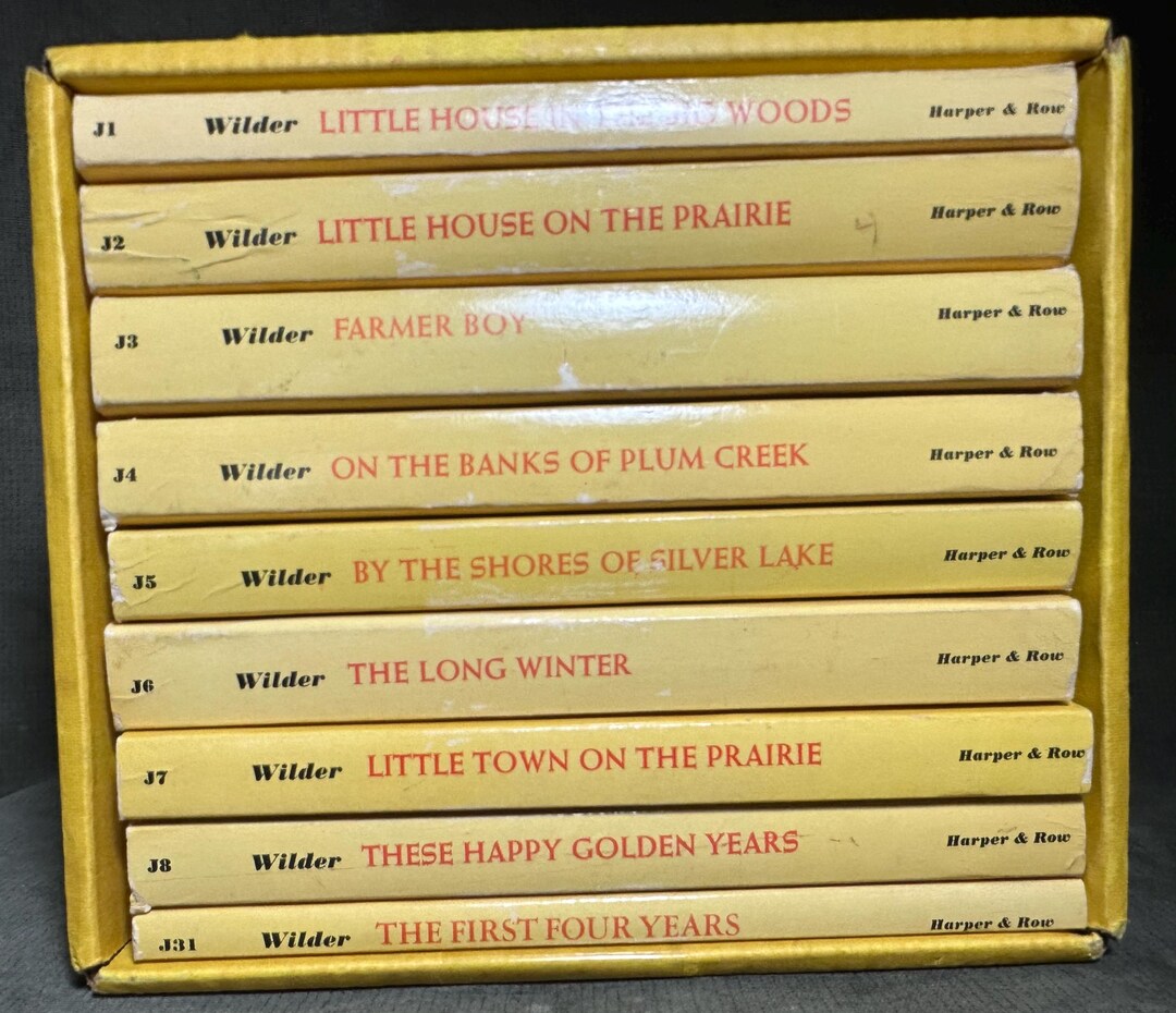Little House on the Prairie Box Set Complete Series 9 Books Yellow 1971 ...