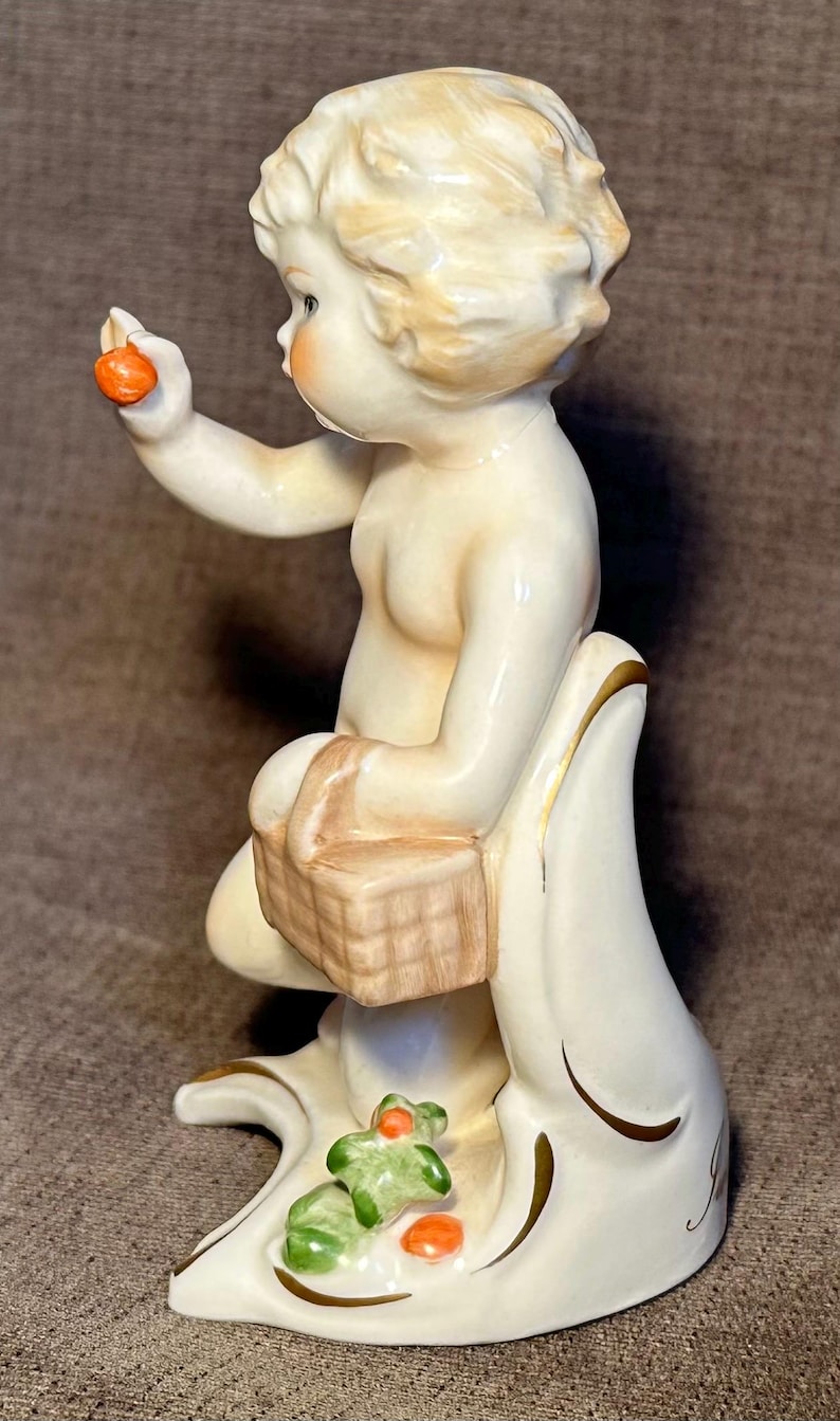 Rare Vintage Goebel Figurine Cherub Putti Baby Juli July 12027-11 W ...