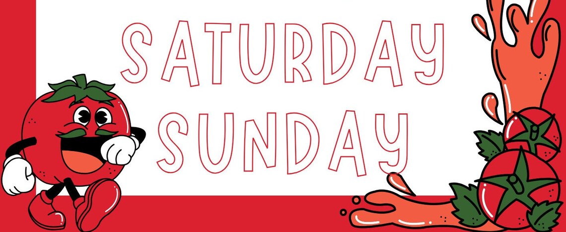 Tomato Themed Days of the Week Coloring Page Printable - Etsy