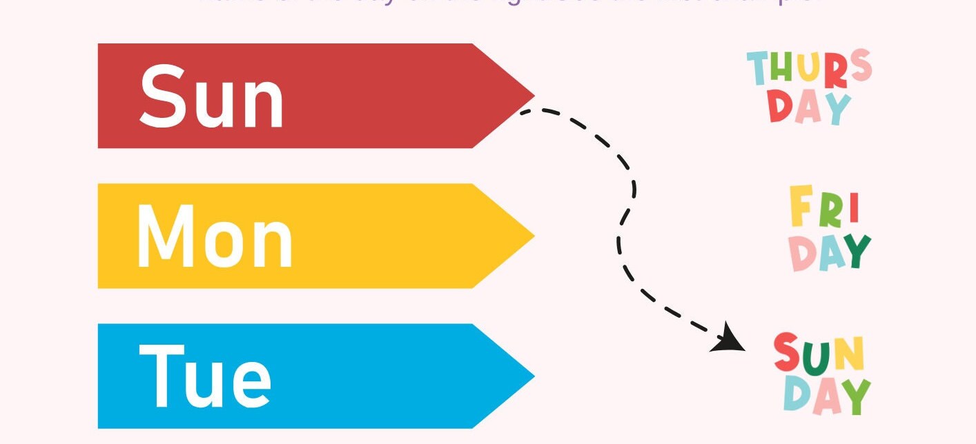 Fun and Engaging Day of the Week Matching Activity Printable - Etsy