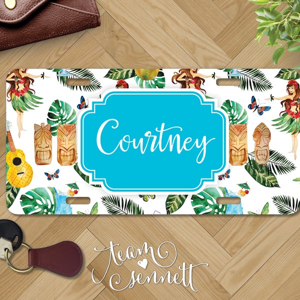 Tiki License Plate - Etsy