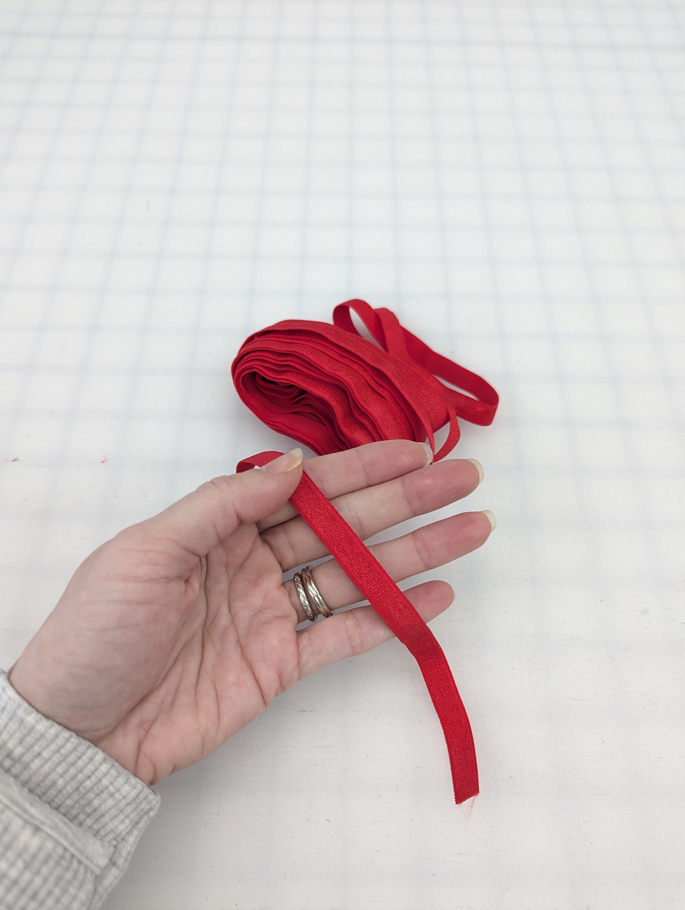 Red Flat Elastic 10mm, Plain Edge Elastics for Bras, Panties, Underwear ...