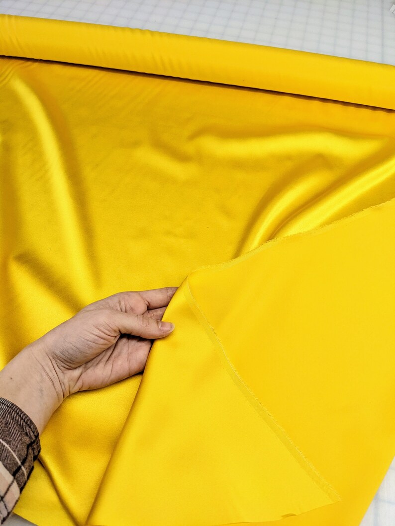 Stretch Silk Satin Fabric Couture Quality Silk From Pongees, 92% Silk ...