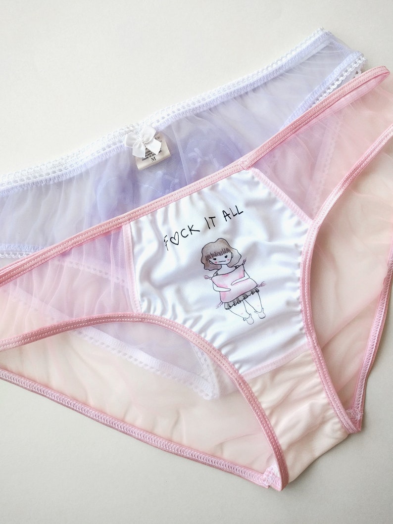 F It All Knickers Cute Pink Panties Panty Knicker Undies Etsy
