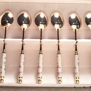 Vintage Martian Espresso or Dessert Spoons Gold Plated Spoons - Etsy