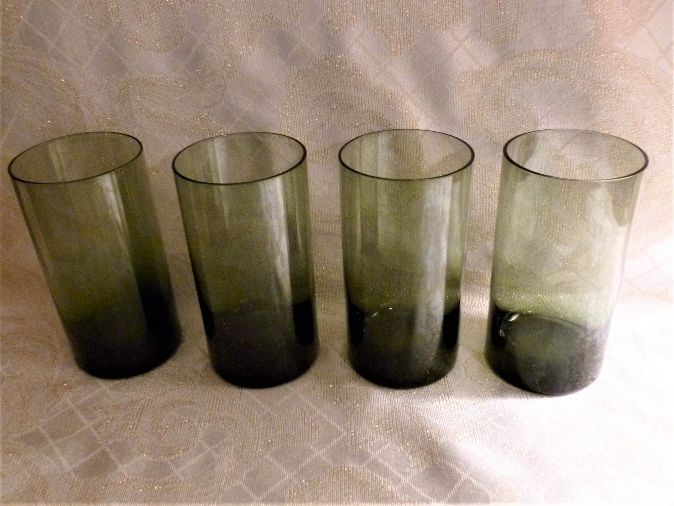 Smoke Glassware Set Of Four Chimney Style Glasses Elegant Sophisticate ...