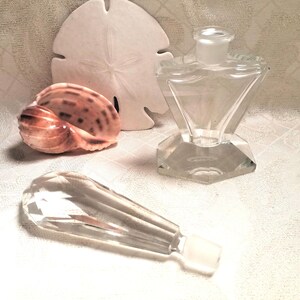 Czechoslovakia Extra Tall Vintage Collectible Crystal Perfume Bottle ...