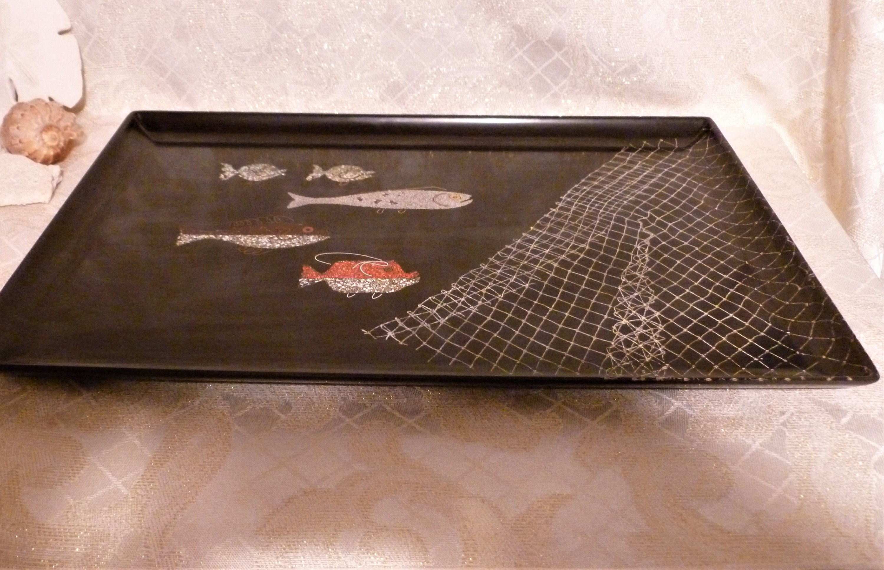 Free Shipping Couroc Tray Monterey California Exculsive Design Special ...