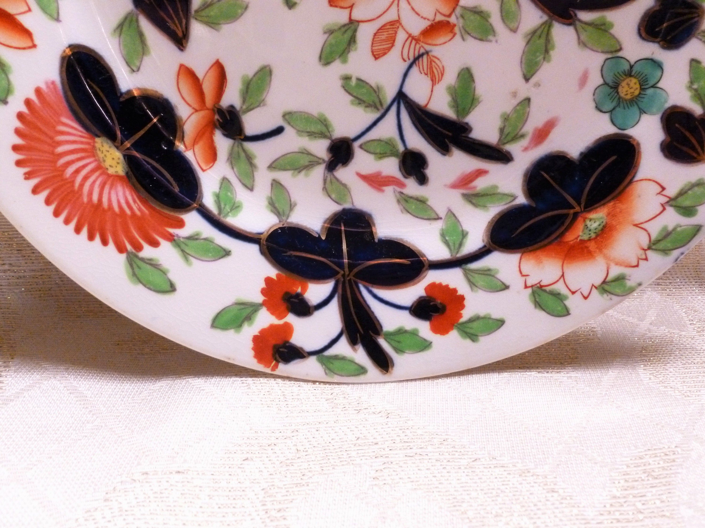 Gaudy Welsh Or Gaudy Dutch Farmhouse Décor Small Dinner Plate Elaborate ...