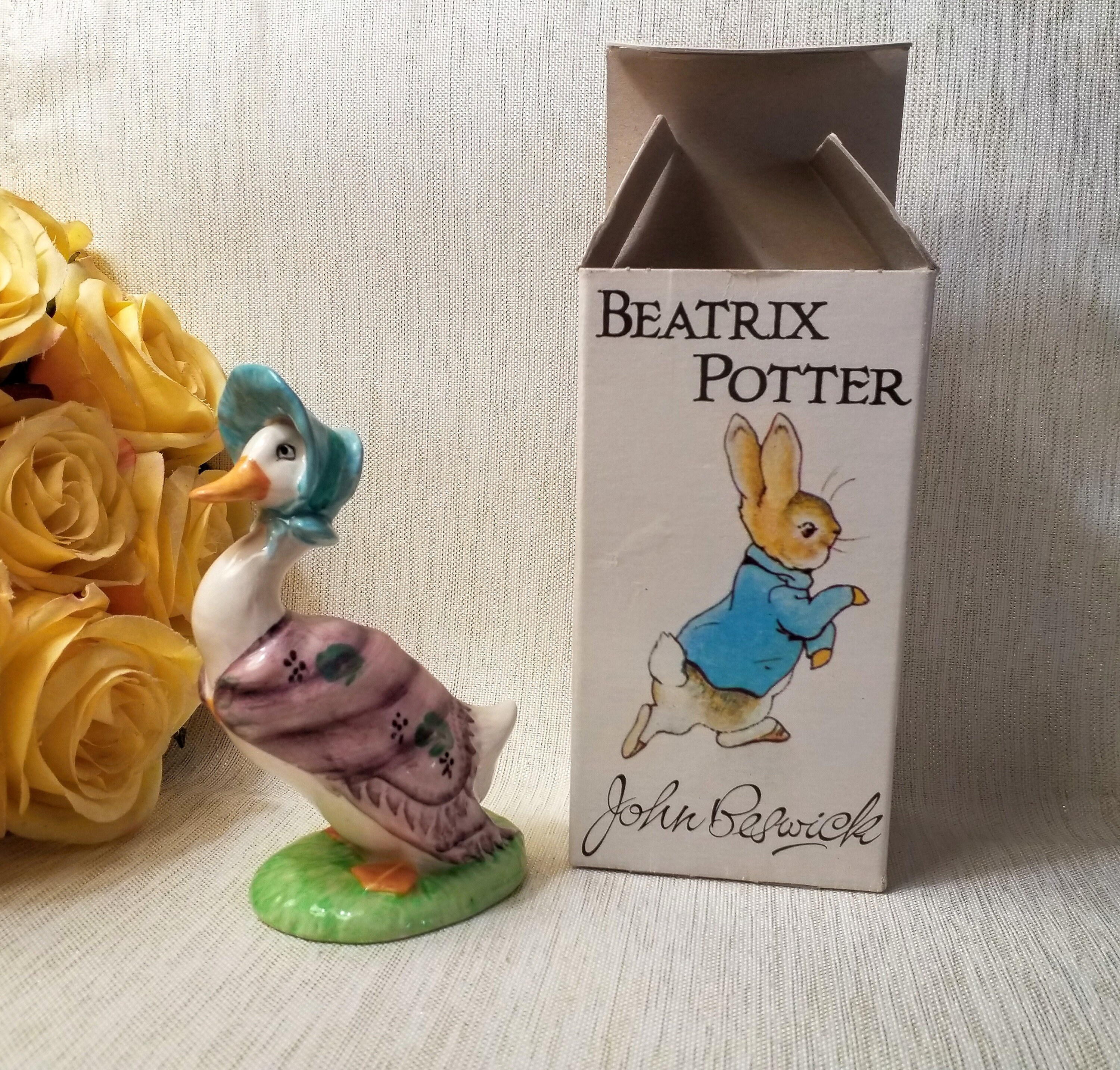 Beatrix Potter Figurine Jemima Puddleduck Fredrick Warne Co 1948 ...