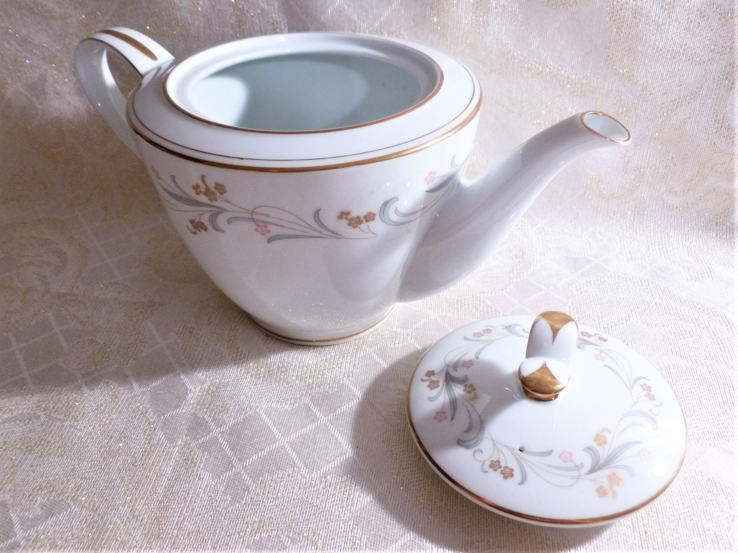 Noritake Japan Teapot Claridge Is Beautiful Delicate Floral Design ...