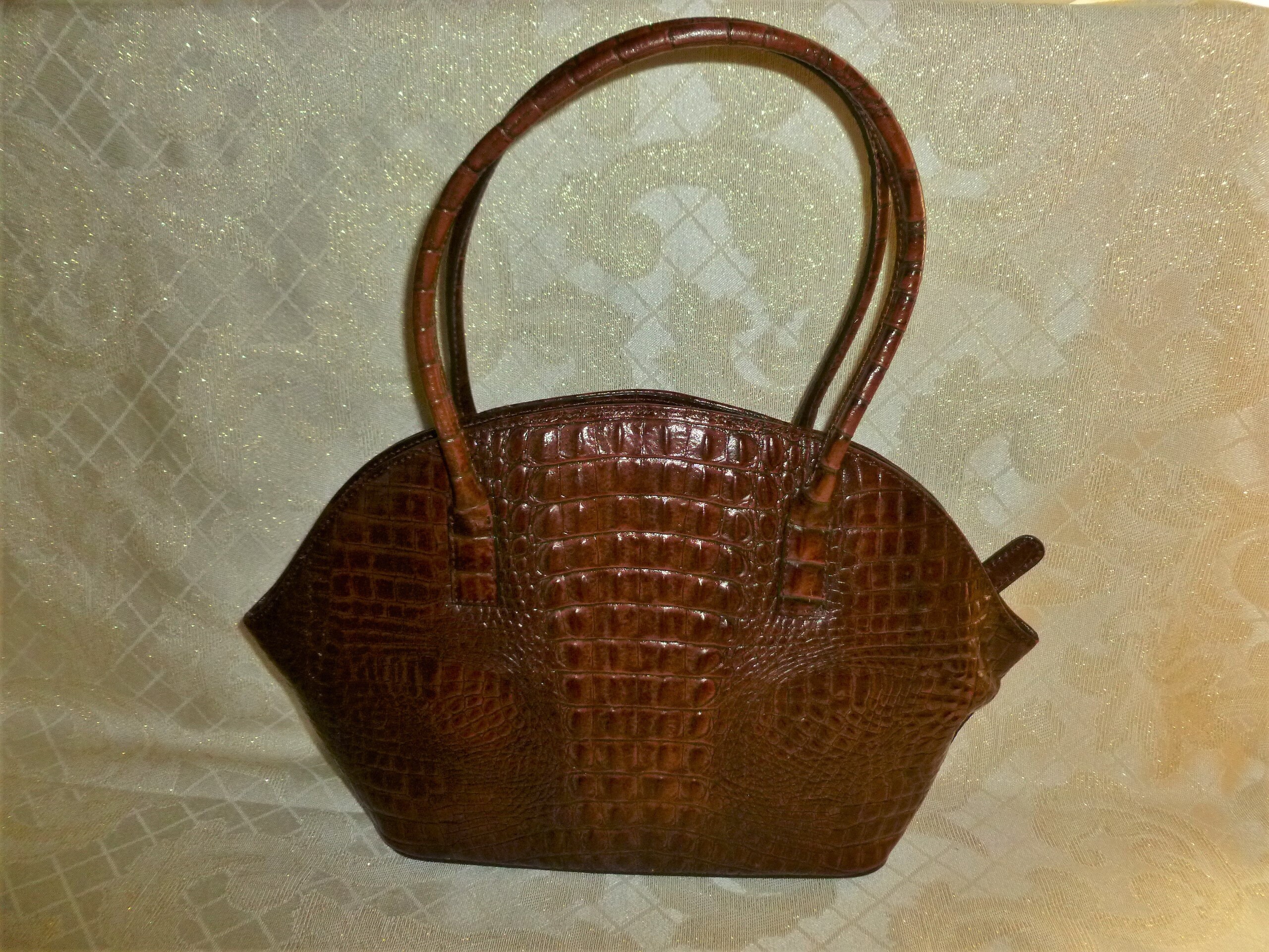 Vintage Alligator Style Handbag Design Beautiful Classic Pattern No ...