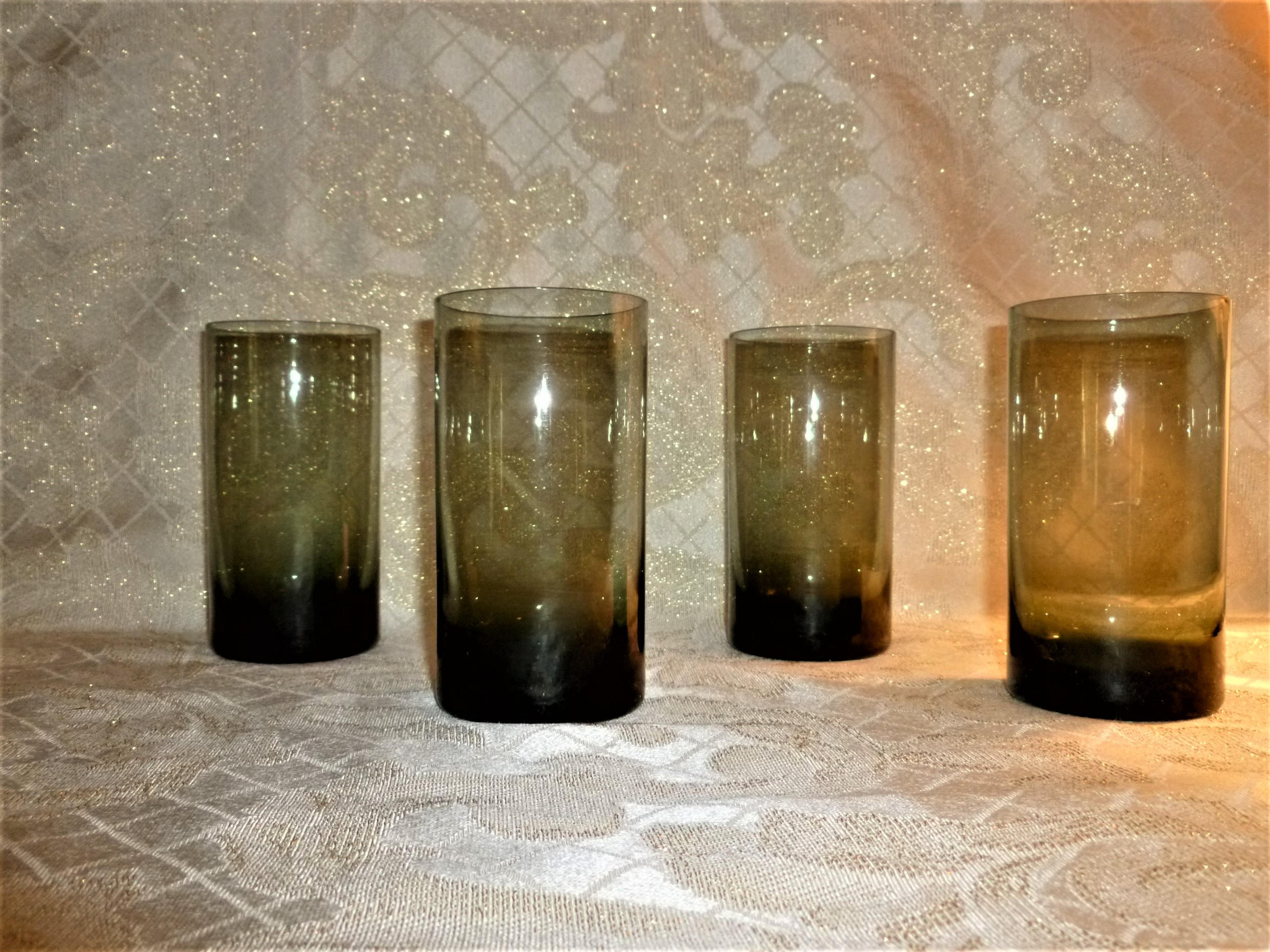 Smoke Glassware Set Of Four Chimney Style Glasses Elegant Sophisticate ...