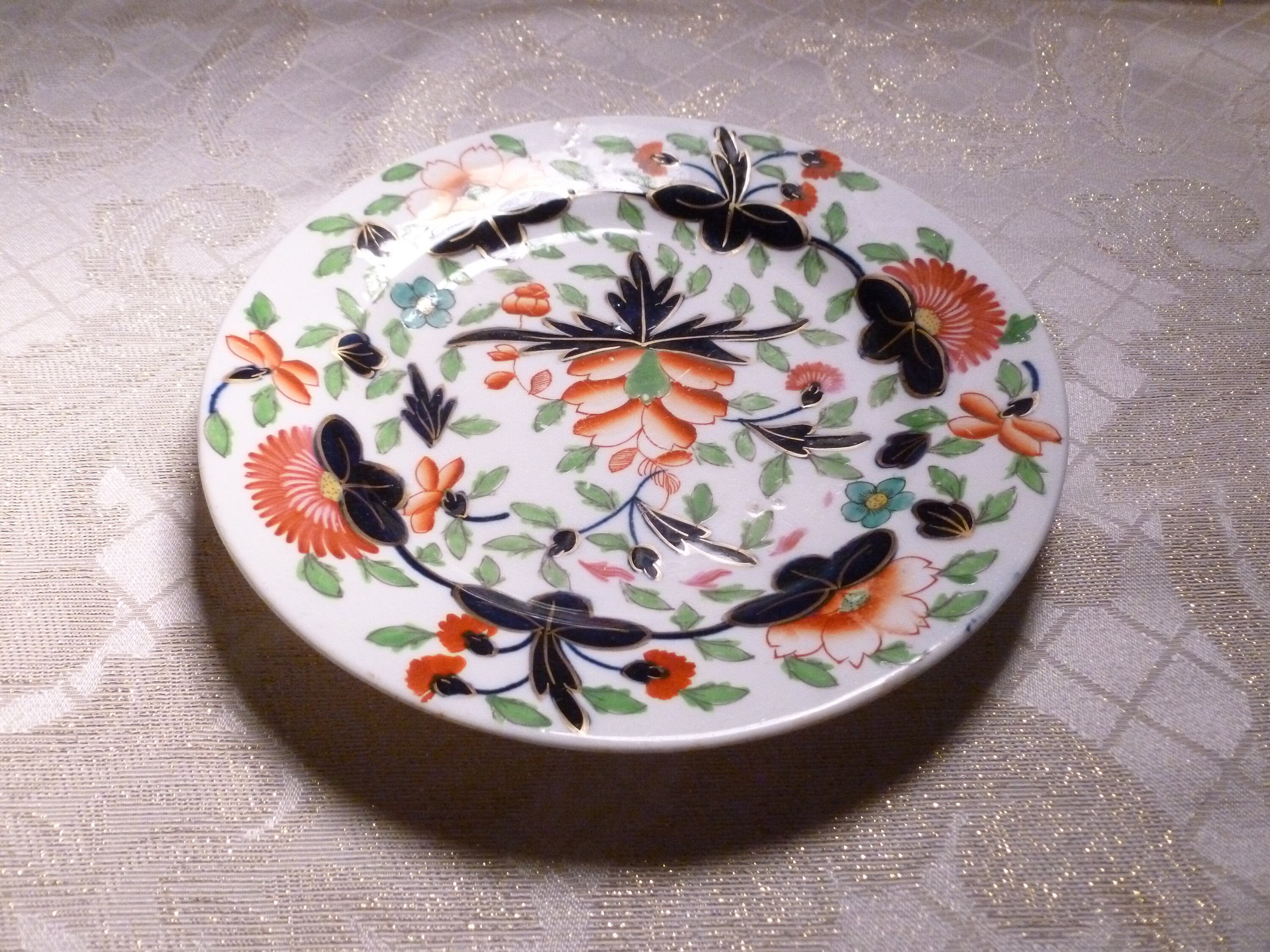 Gaudy Welsh Or Gaudy Dutch Farmhouse Décor Small Dinner Plate Elaborate ...