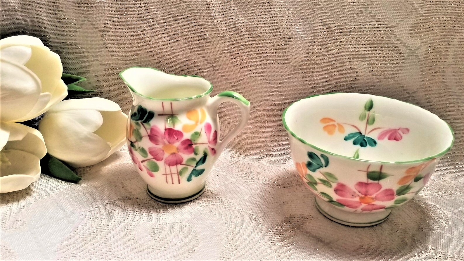 Sutherland Bone China Made In England Creamer And Sugar Bowl | Etsy