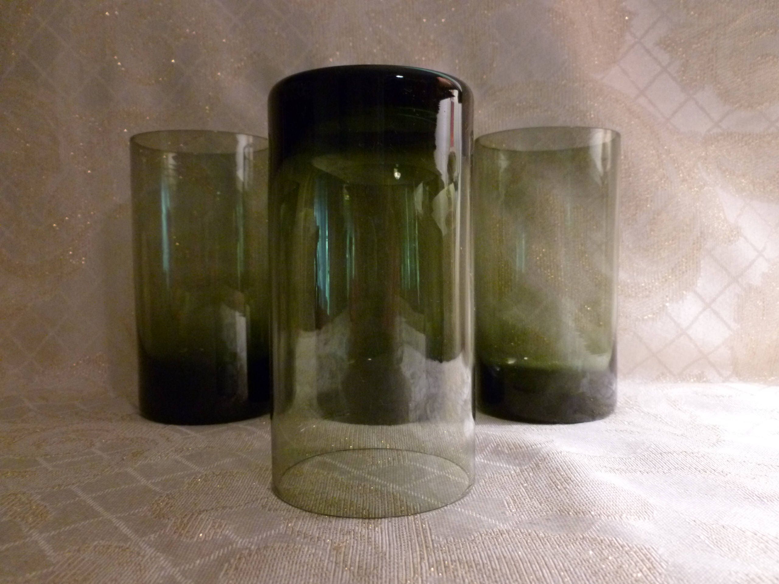 Smoke Glassware Set Of Four Chimney Style Glasses Elegant Sophisticate ...