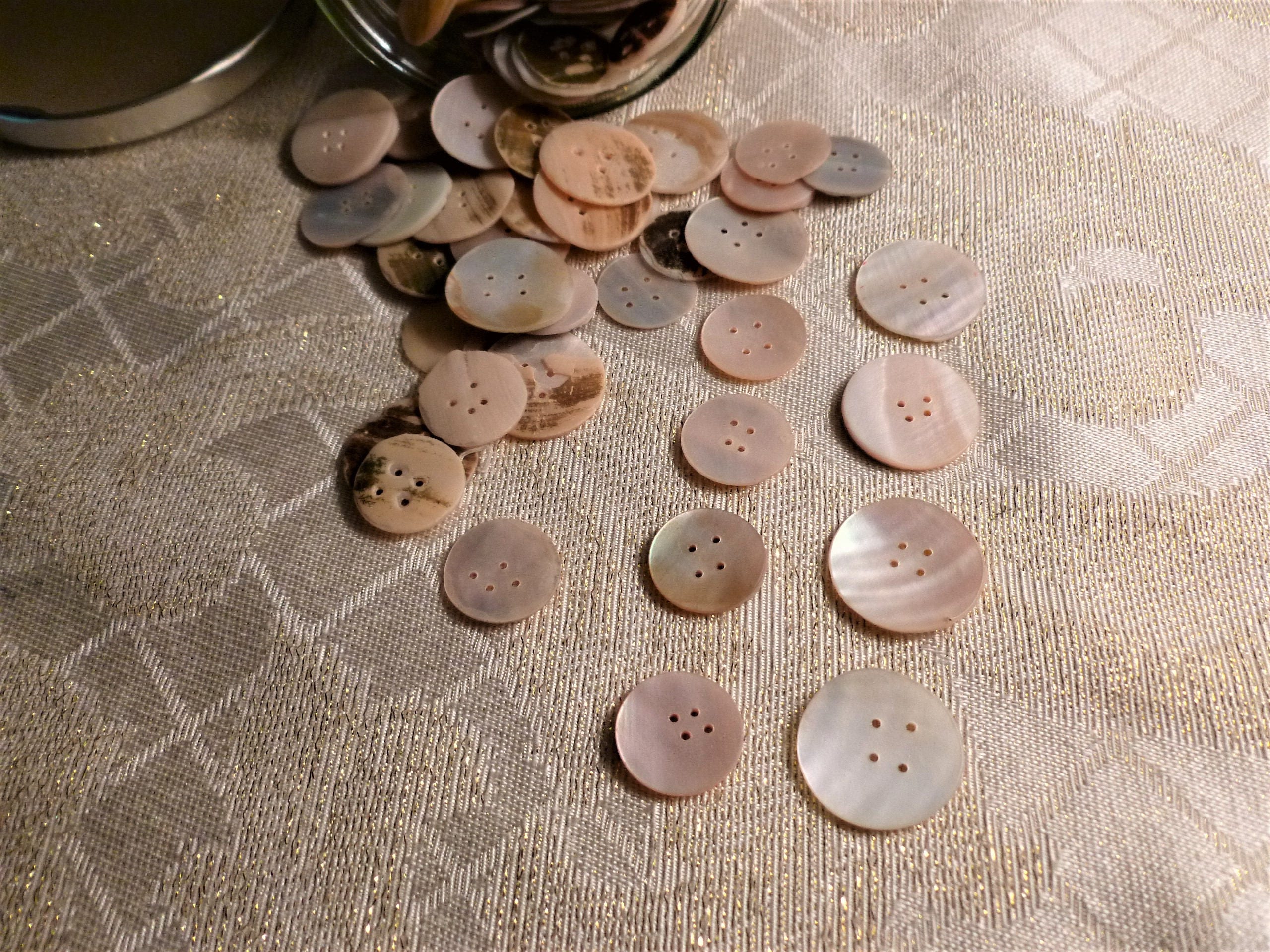 Buttons Handmade Original Shell Buttons Irregular Shape And Size Pretty ...