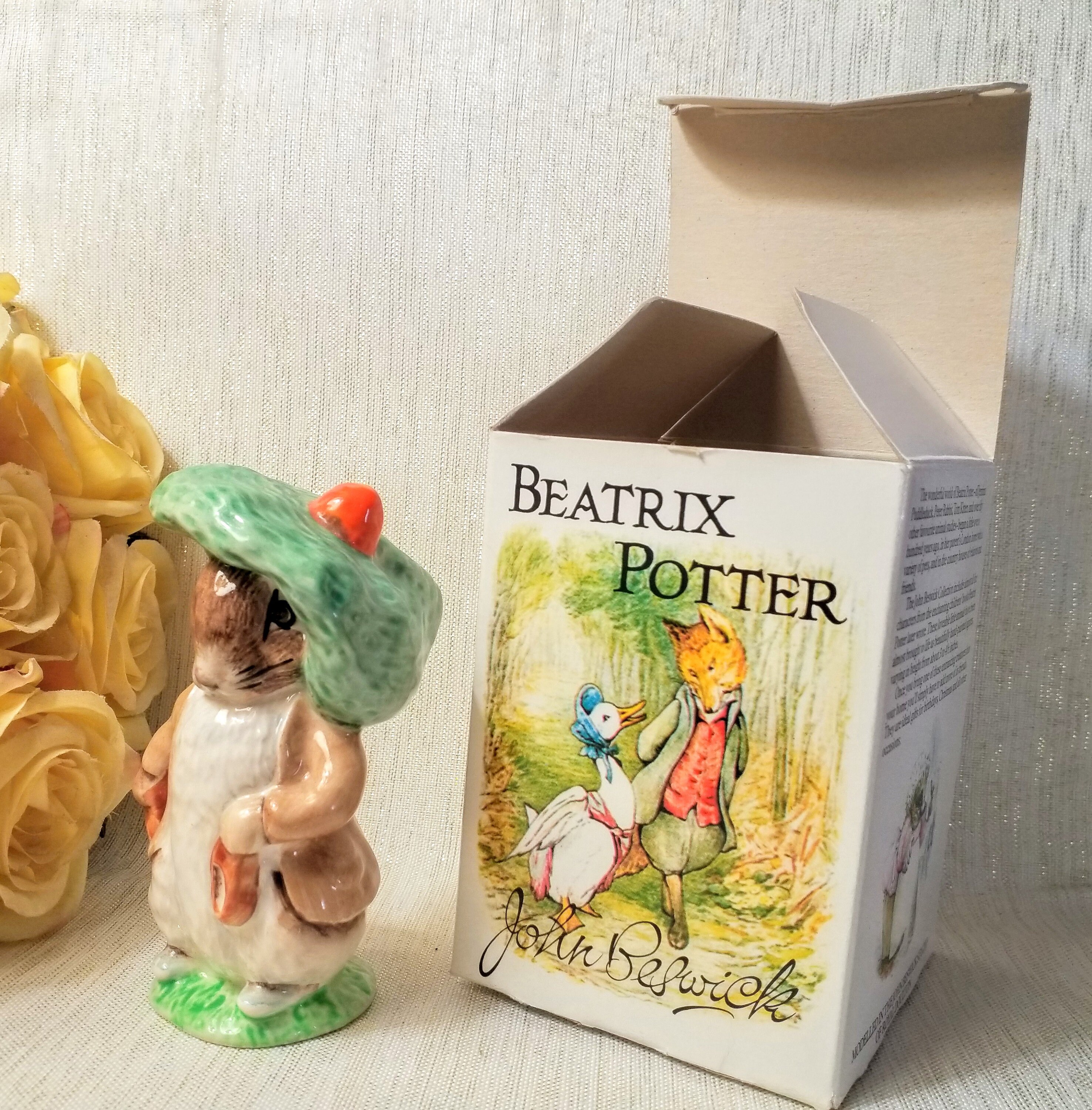 Beatrix Potter Figurine Benjamin Bunny Fredrick Warne Co 1948 Licensed ...