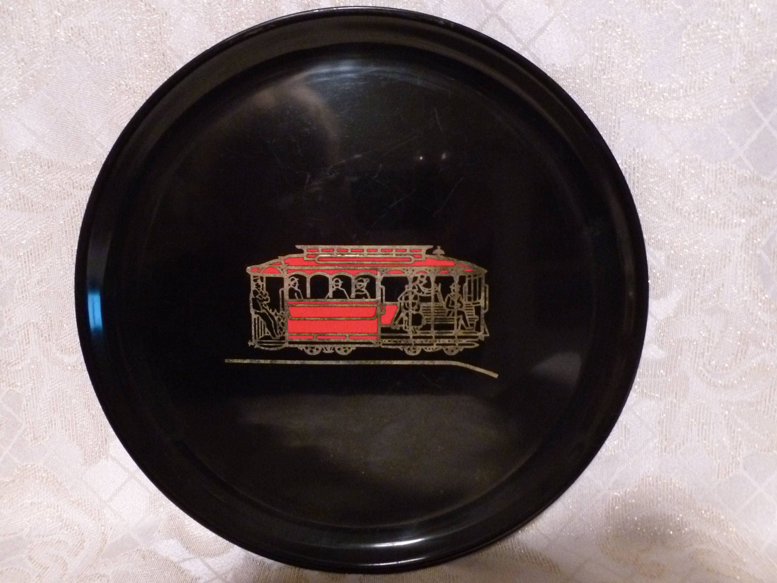 Couroc Of Monterey California Serving Tray Cable Car Design Interesting ... Couroc Of Monterey California Serving Tray Cable Car Design Interesting ...